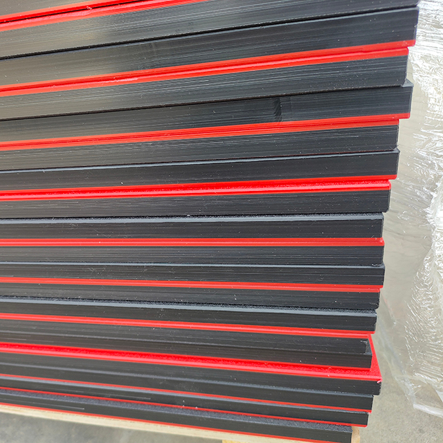Red Black Red HDPE Layered Sheet Plastic PEHD Board for Playground ...